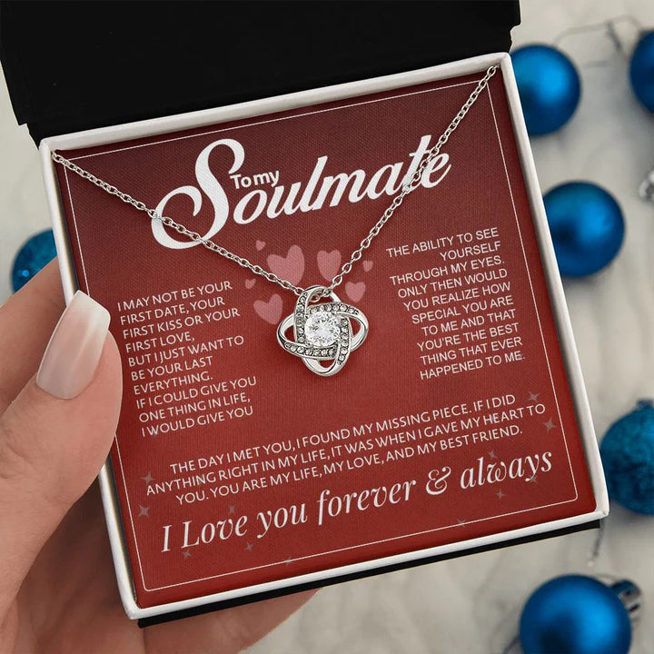 Soulmate Love Knot Necklace - Symbolize Your Eternal Connection – Blue ...